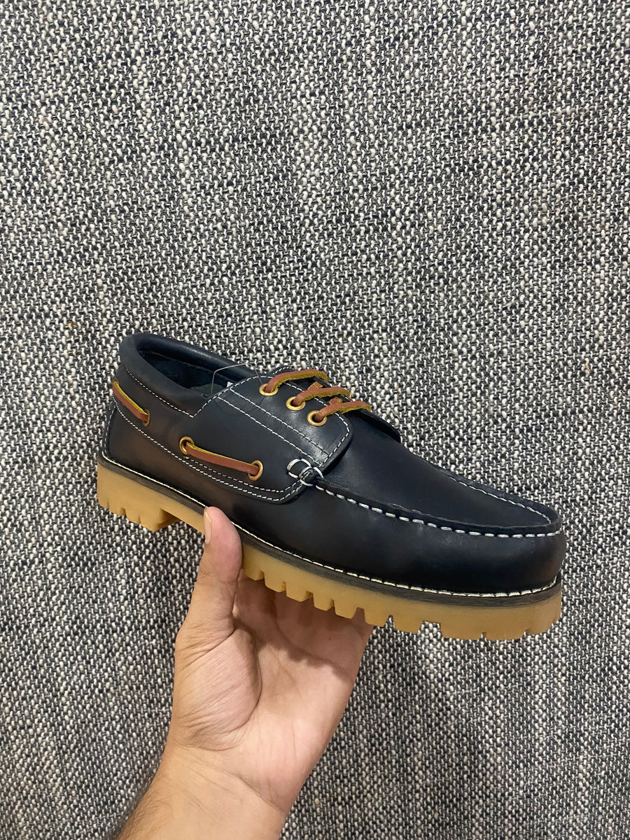 Commando Boat Shoes - Navy – Aladdin Online